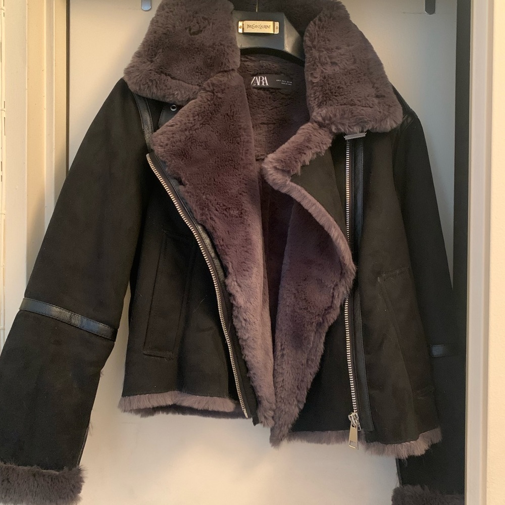 Softest Faux-Shearling Acne Zara Jacket - Gem